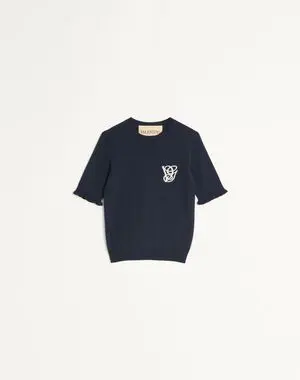ValentinoGaravani Embroidered Wool Top