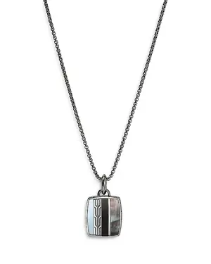 John Hardy Sterling Pendant Necklace - Silver