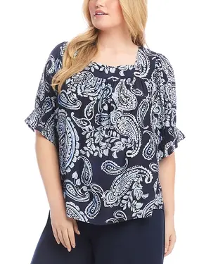 Karen Kane Paisley Blouses