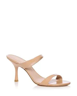 STUART WEITZMAN Nudist 85 Slide Sandals - Adobe