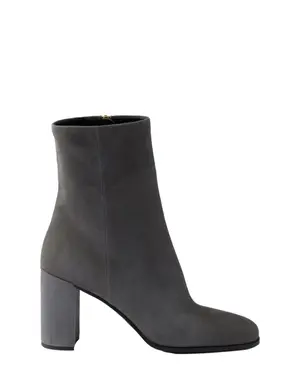 Prada Suede Booties - Grey