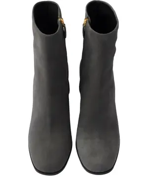 Prada Suede Booties - Grey