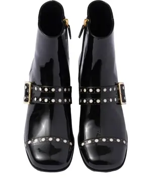 Prada Patent Leather Ankle Boots