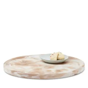 BLUE PHEASANT Hugo Swirled Lazy Susan, 18 - Brown Swirled