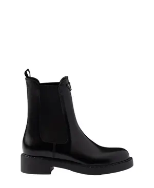 Prada Brushed Leather Chelsea Boots