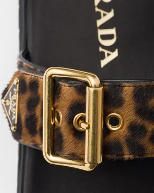 Prada Printed Leather Slides
