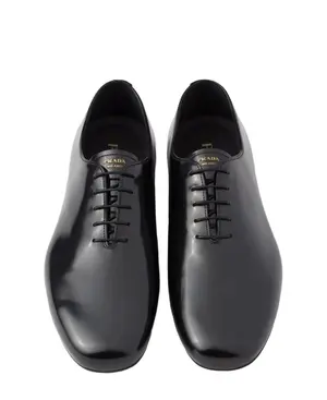 Prada Brushed Leather Lace-up Shoes