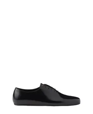 Prada Brushed Leather Lace-up Shoes