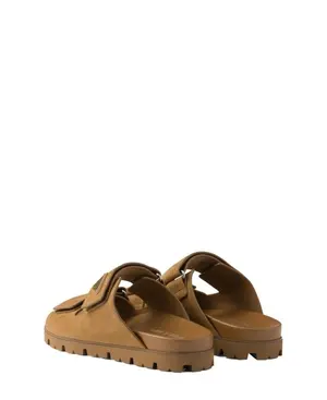 Prada Suede Band Sandals - Brown