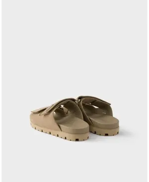 Prada Suede Band Sandals - Neutral