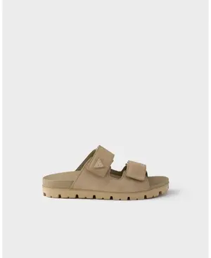 Prada Suede Band Sandals - Neutral