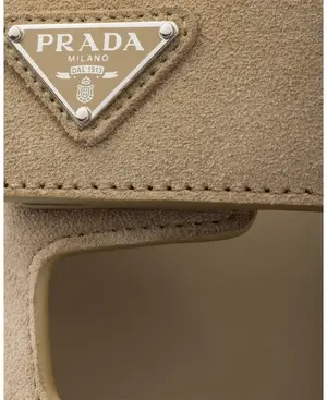 Prada Suede Band Sandals - Neutral