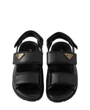 Prada Nappa Leather Sandals - Black