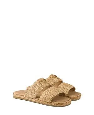 Prada Woven Mules Clogs For Women