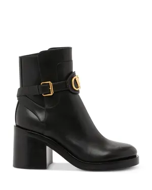 Valentino Garavani Vlogo Buckled Ankle Boots