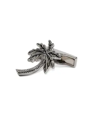 Ted Baker London Palmiie Palm Tree Cufflinks & Lapel Pin - Silver