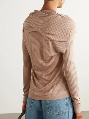 Acne Studios Layered Ribbed-knit Cardigan