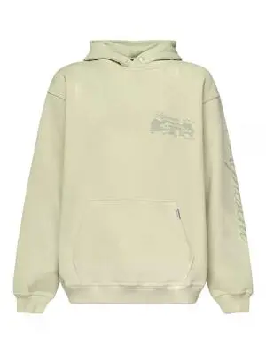 REPRESENT Logo-print Cotton Hoodie