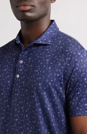 Johnnie-o Tumbleweed Desert Print Prep-formance Golf Polo