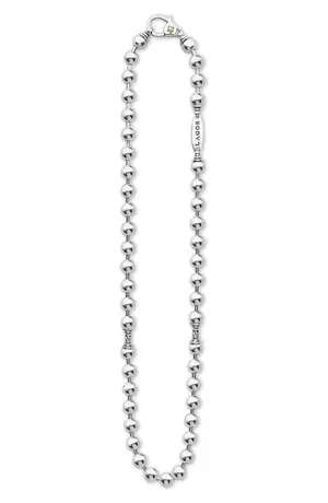 Lagos Sterling Anthem Ball Chain Necklace - Silver