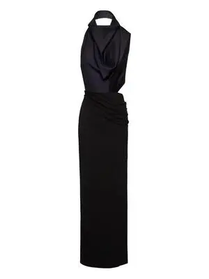 Magda Butrym Draped Halterneck Evening Dress