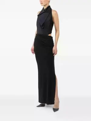 Magda Butrym Draped Halterneck Evening Dress