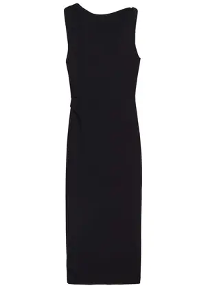 Almada Label Amani Knitted Midi Dress - Black