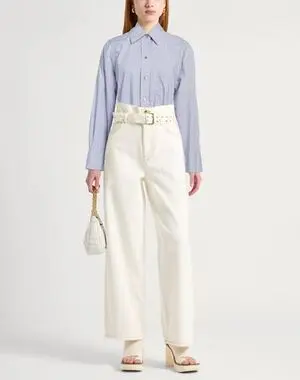 Vince Oversized Poplin Shirt - Blue