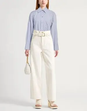 Vince Oversized Poplin Shirt - Light Blue