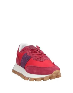 TOD'S Sneakers In Leather And Textile Fibers - Red