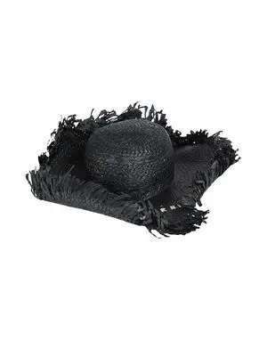 Marni Raffia Sun Hat - Black