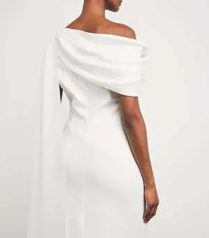 ROKSANDA Crepe Draped Maite Maxi Dress - Ivory