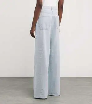 Rag & Bone Textured Sofie Wide-leg Jeans