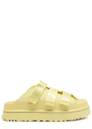 UGG Rubber Platform Slides - Yellow