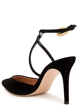 GIANVITO ROSSI 85 Suede Pumps