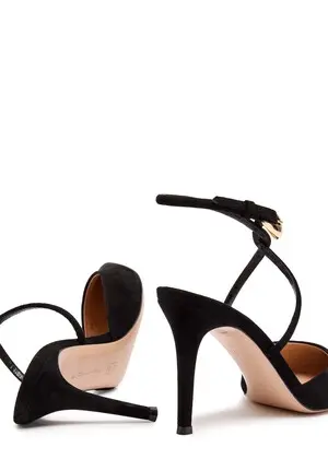 GIANVITO ROSSI 85 Suede Pumps
