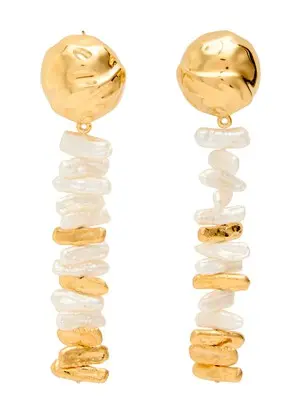 Joanna Laura Constantine Orbs Two-toned Drop Earrings - Gold
