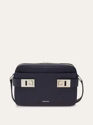 FERRAGAMO East-West Crossbody Bag With Buckle Blue