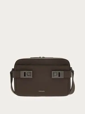 FERRAGAMO East-west Crossbody Bag With Buckle - Brown