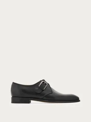 FERRAGAMO Single Monk Shoe - Black