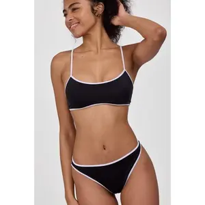 JOLYN Dina Bikini Bottom - Black & White