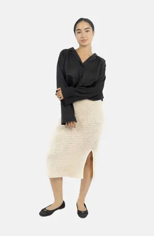 1PEOPLE-US Siena Batwing Sleeve Shirt - Black