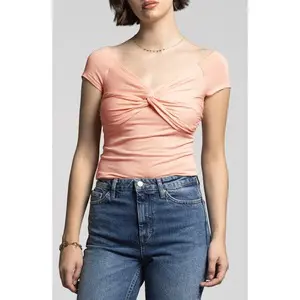 WEEKEND LOS ANGELES Adelina Twist Front Top - Muted Clay