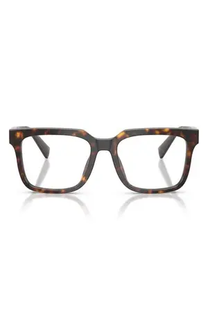 Dolce & Gabbana 51mm Square Eyeglasses - Havana