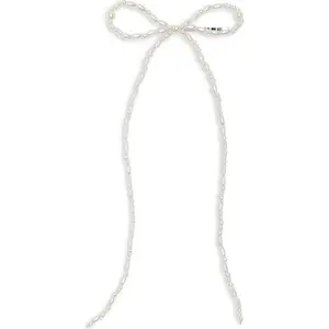 L. Erickson Gianna Faux Bow Hair Pin - Pearl