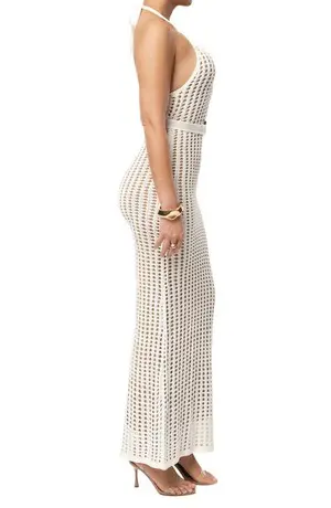 JLUXLABEL Dream Open Stitch Halter Dress