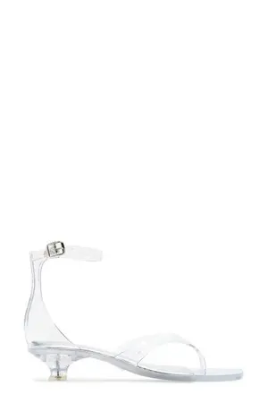 Jeffrey Campbell Gummy Ankle Strap Sandal - Clear