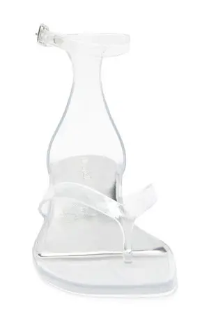 Jeffrey Campbell Gummy Ankle Strap Sandal - Clear