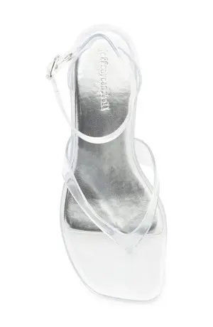 Jeffrey Campbell Gummy Ankle Strap Sandal - Clear