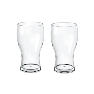 VILLEROY & BOCH Purismo Beer Pint Glass Set Of 2 - Clear
